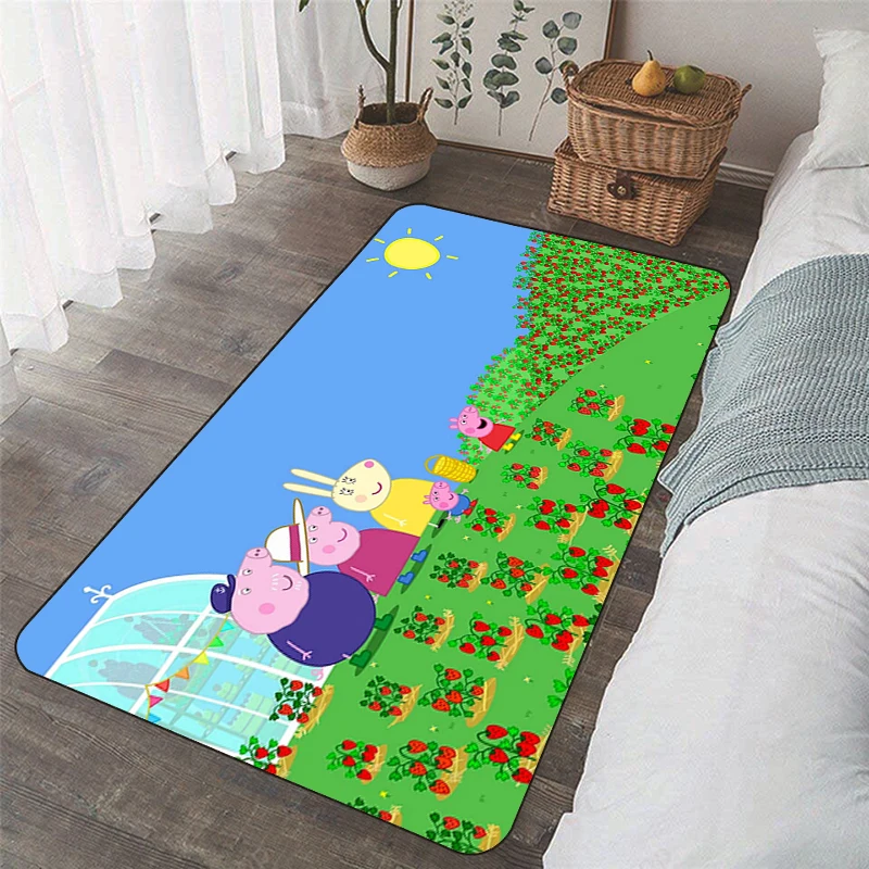 Kawaii-Cartoon-Non-Slip-Carpet-Peppa-Pig-Balcony-Floor-Mat-Entrance ...