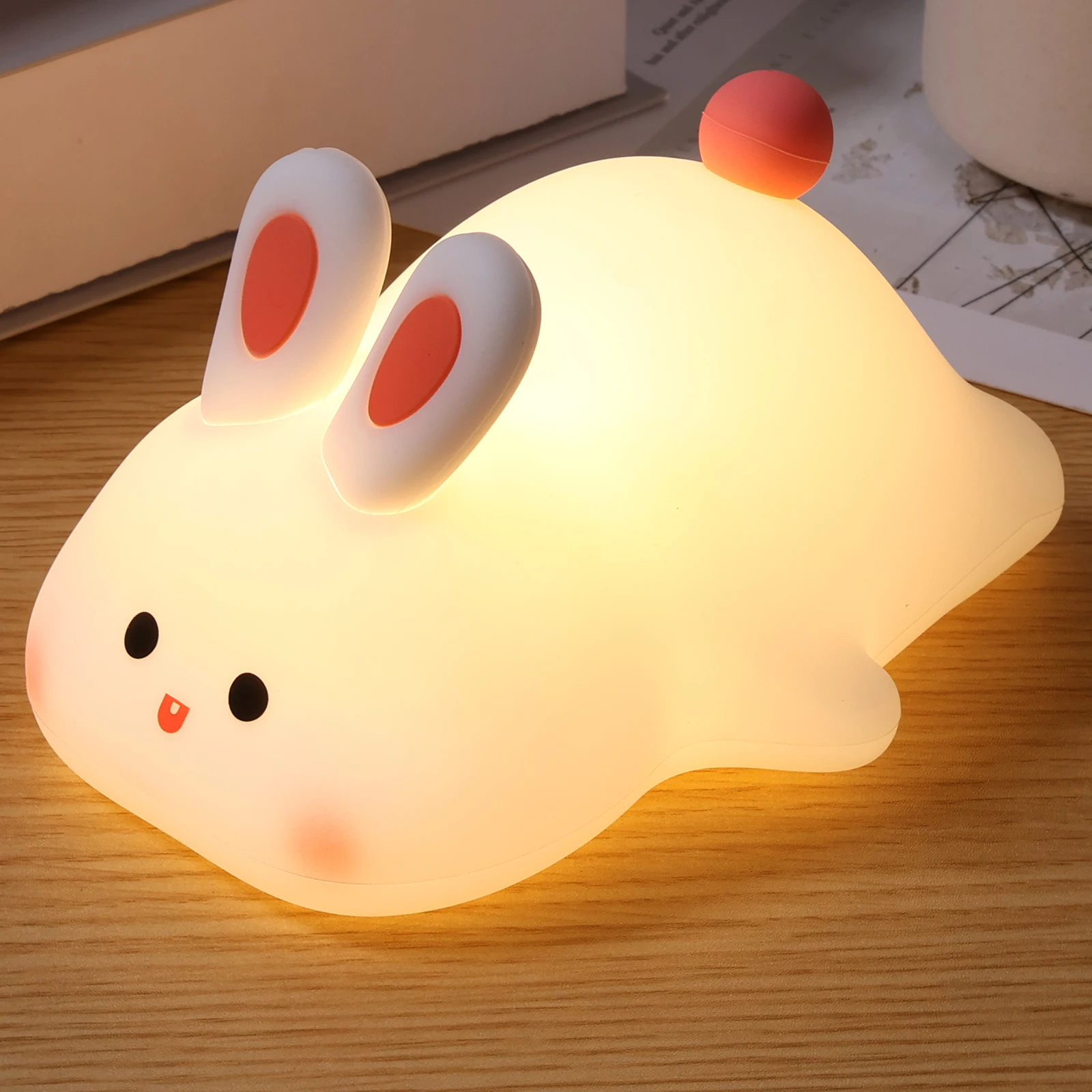Cute-Big-Face-Bunny-Light-3-Mode-Dimmable-Silicone-Baby-Light-Kids-Room ...