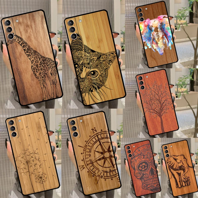 Natural-Bamboo-Wood-Pattern-Print-Back-Case-For-Samsung-Galaxy-S23 ...