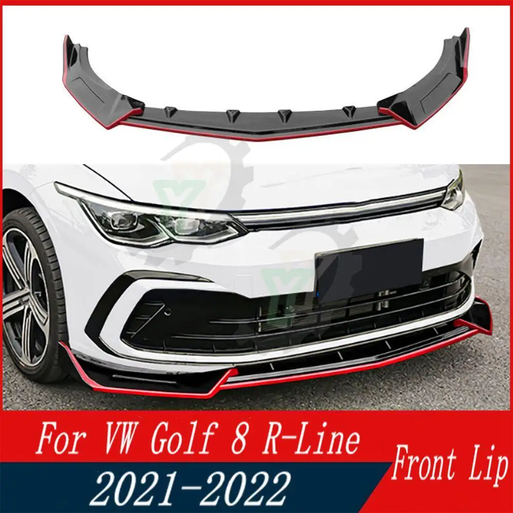 3PCS Car Accessories Front Bumper Lip Spoiler Splitter Diffuser ...