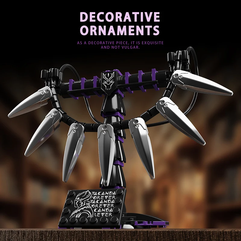 Avengers-Black-Panther-Mask-Necklace-Building-Blocks-Bricks-Black ...