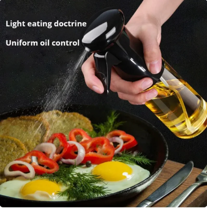 1pc-Black-Kitchen-Oil-Bottle-Cooking-Oil-Spray-220ml-Pneumatic-Spray ...