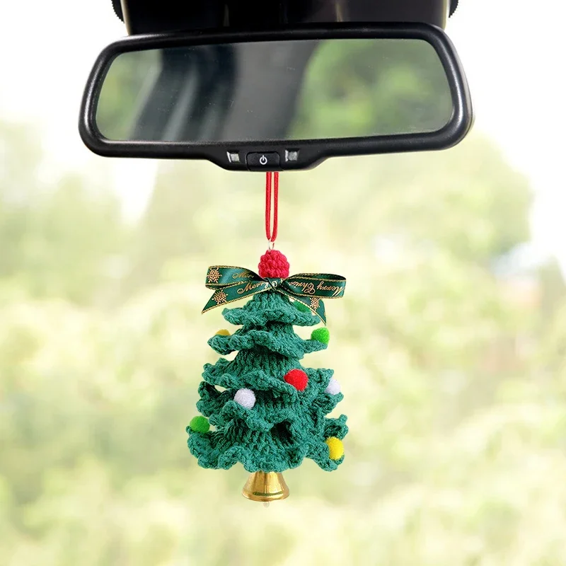 Christmas-Tree-Car-Hanging-Ornaments-Handwoven-Tree-Pendant-Car ...