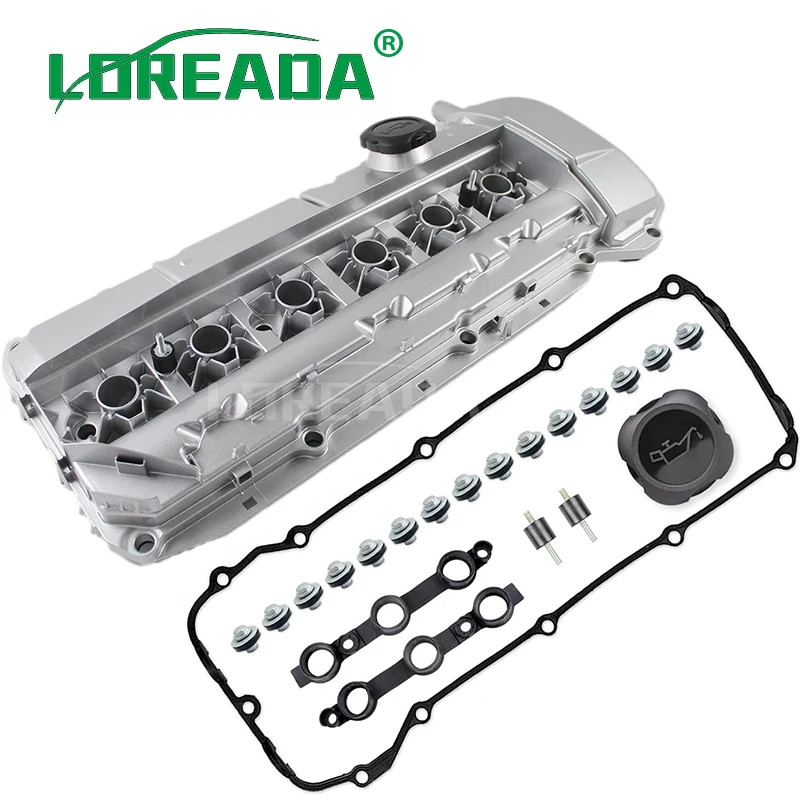 New Upgrade Aluminum Engine Valve Cover W/Gasket & Bolts 11127512839 ...