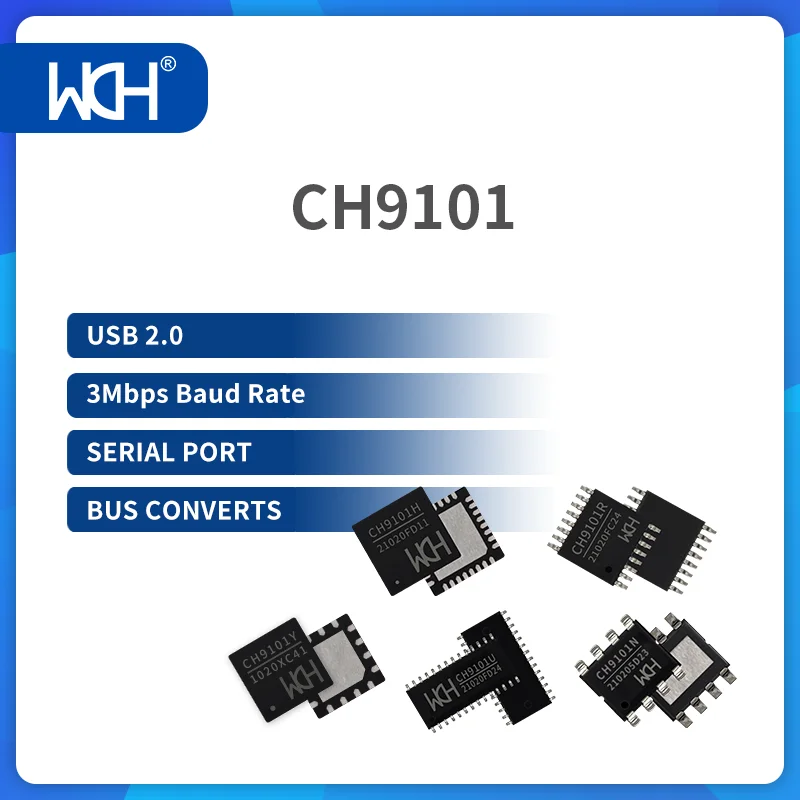 10-buah-lot-CH9101-USB-ke-chip-seri-tunggal-USB-2-0-3Mbps-tingkat-Baud ...