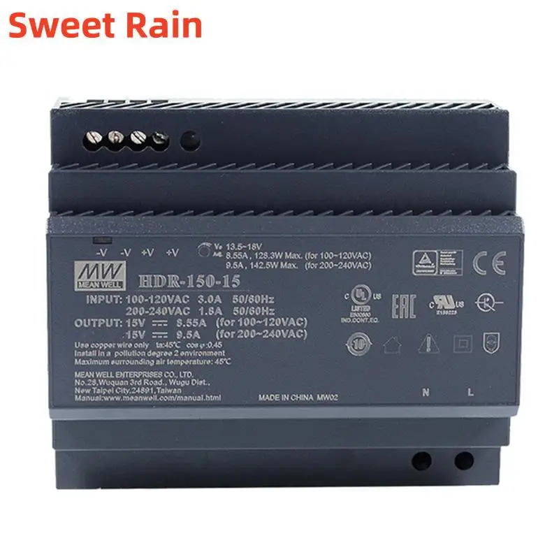 MEAN-WELL-150W-12V-15V-24V-48V-DIN-Rail-Slim-Power-Supply-HDR-150-12 ...