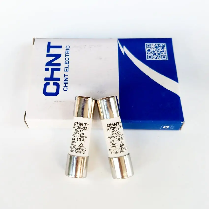 10pcs CHINT 10 x 38mm RT28-32 (RO15) Ceramic Fuses 2A/4A/6A/10A /16A ...