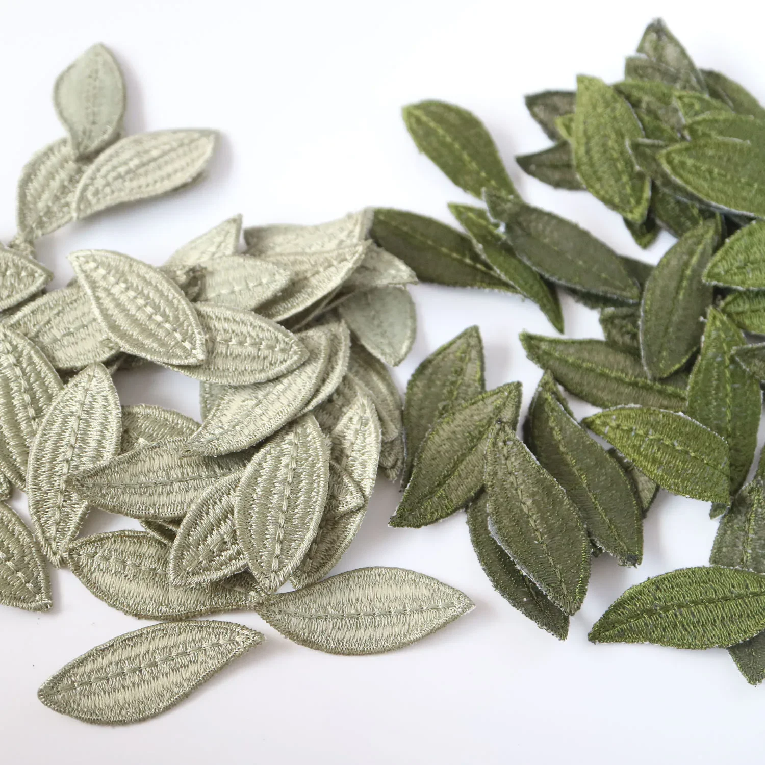 50pc-lot-DIY-craft-supplies-embroidery-green-leaf-Patches-for-clothing ...