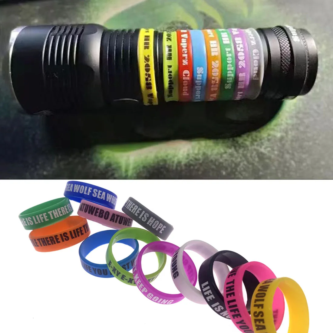 Bicycle-Handle-Fascia-Gun-Flashlight-Hair-Clipper-Grip-Rubber-Anti ...