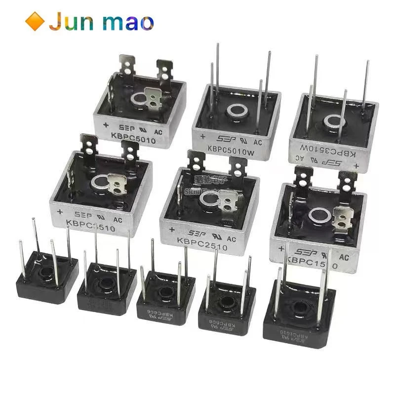 1PCS KBPC606/608/610/1010/1510W/2510W/3510W/5010W rectifier square ...