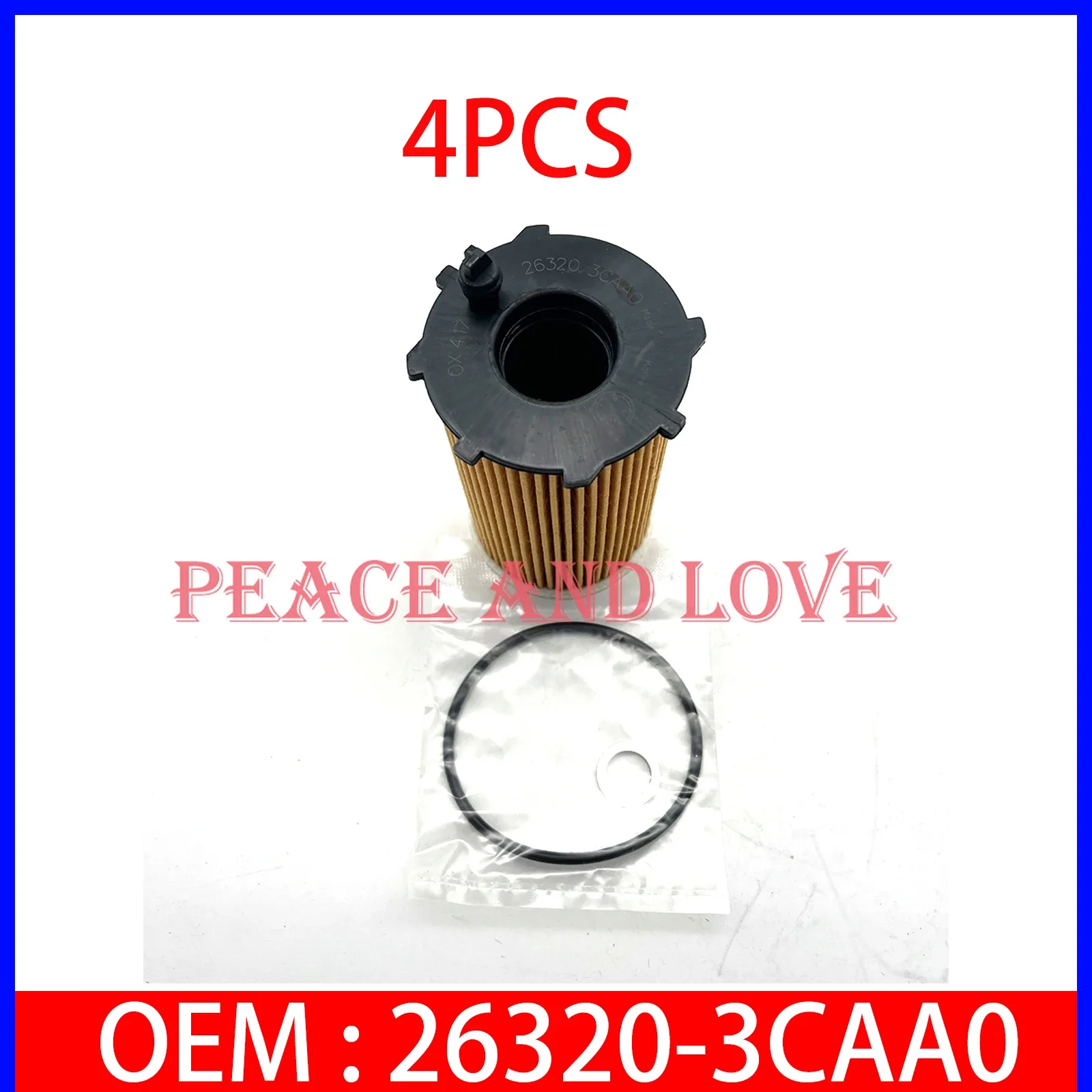 4PCS Oil Filter 263203CAA0 Fits FOR Hyundai AZERA KIA CADENZA SEDONA ...