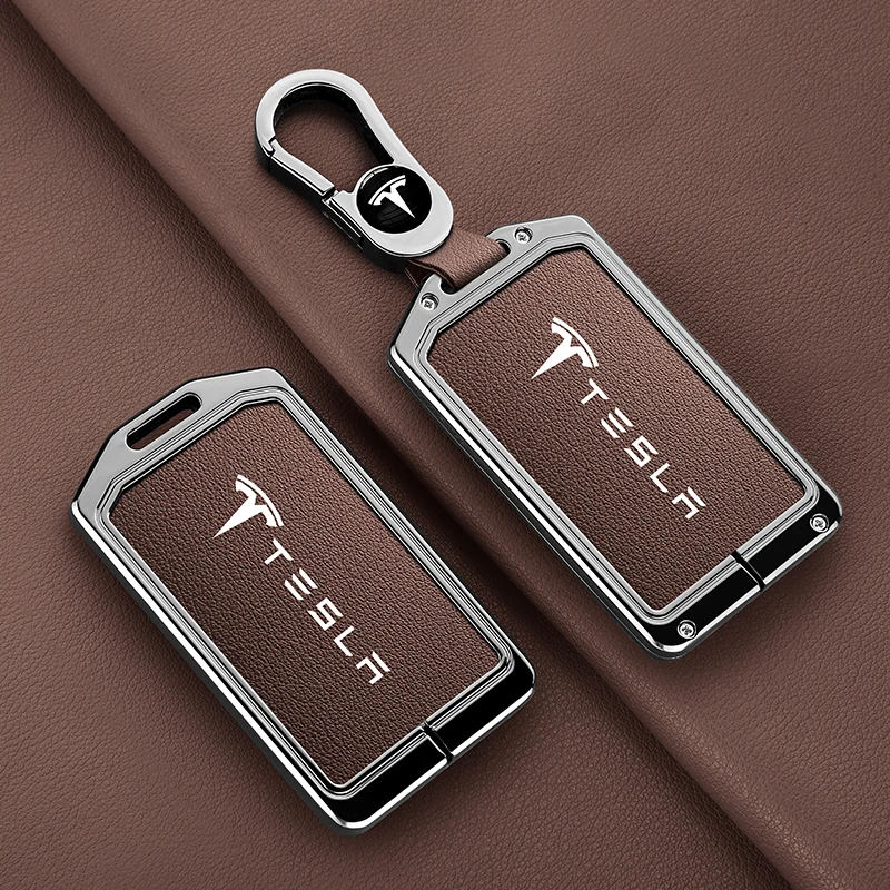 Alloy Leather Car NFC Card Smart Remote Key Case Fob Cover Bag For ...
