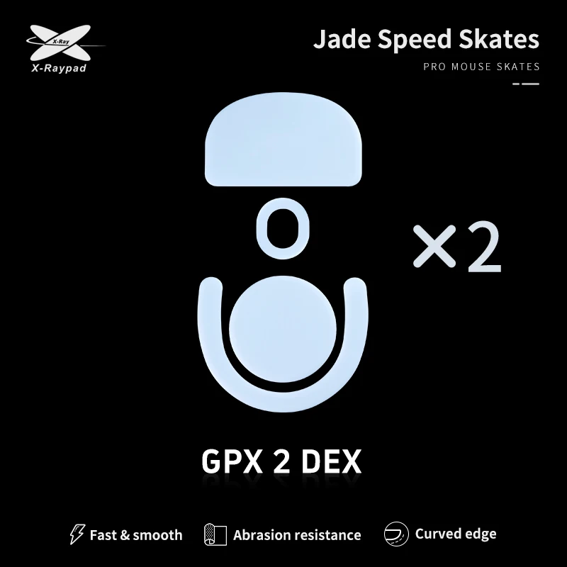 X-Raypad Jade Speed Mouse Skates For Logitech PRO X SUPERLIGHT 2 DEX ...