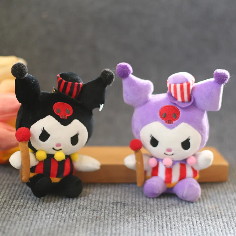 Sanrio Kuromi Tornando se um Joker Plush Doll Keychain Cartoon Cute ...