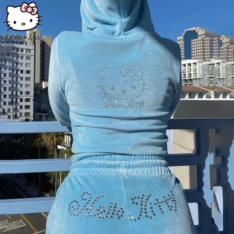 Conjunto-de-su-ter-de-terciopelo-con-cremallera-para-mujer-de-Hello ...