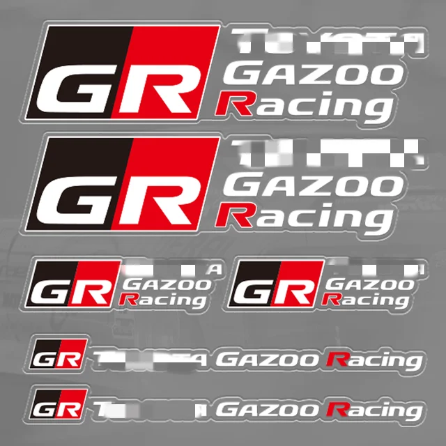 Car Sticker GAZOO RACING GR Logo Emblem Auto Decal Stickers