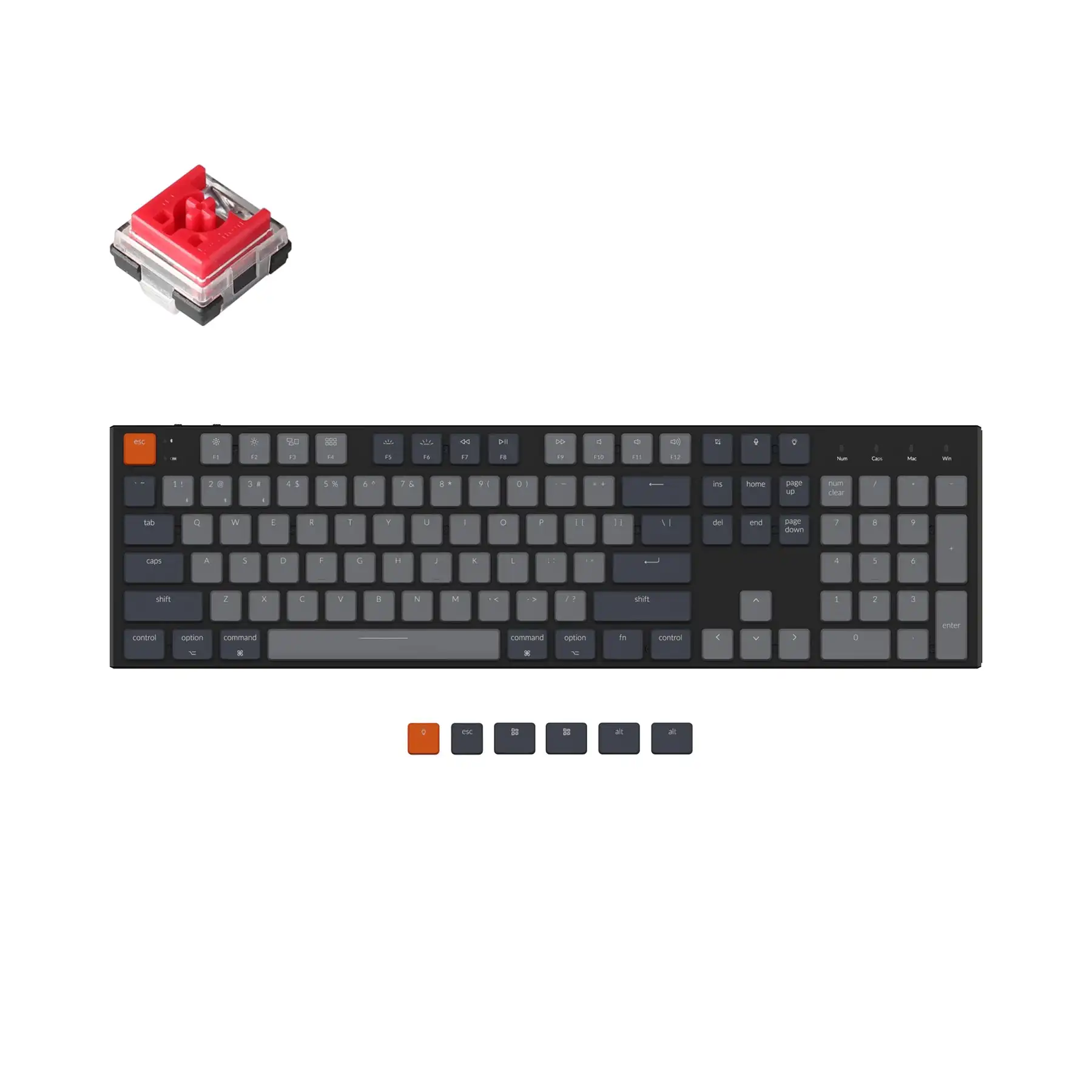 Keychron-K5-D-Ultra-Slim-Wireless-Mechanical-Keyboard-White-Backlight ...