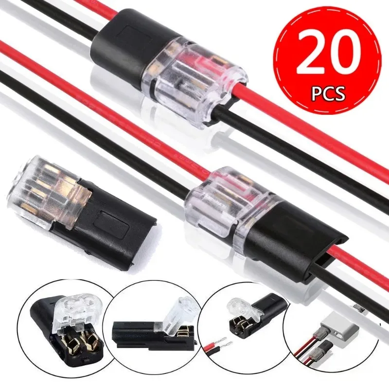 2-Pin-Way-Plug-Wire-Cable-Snap-Connectors-Waterproof-Electric-Wire ...