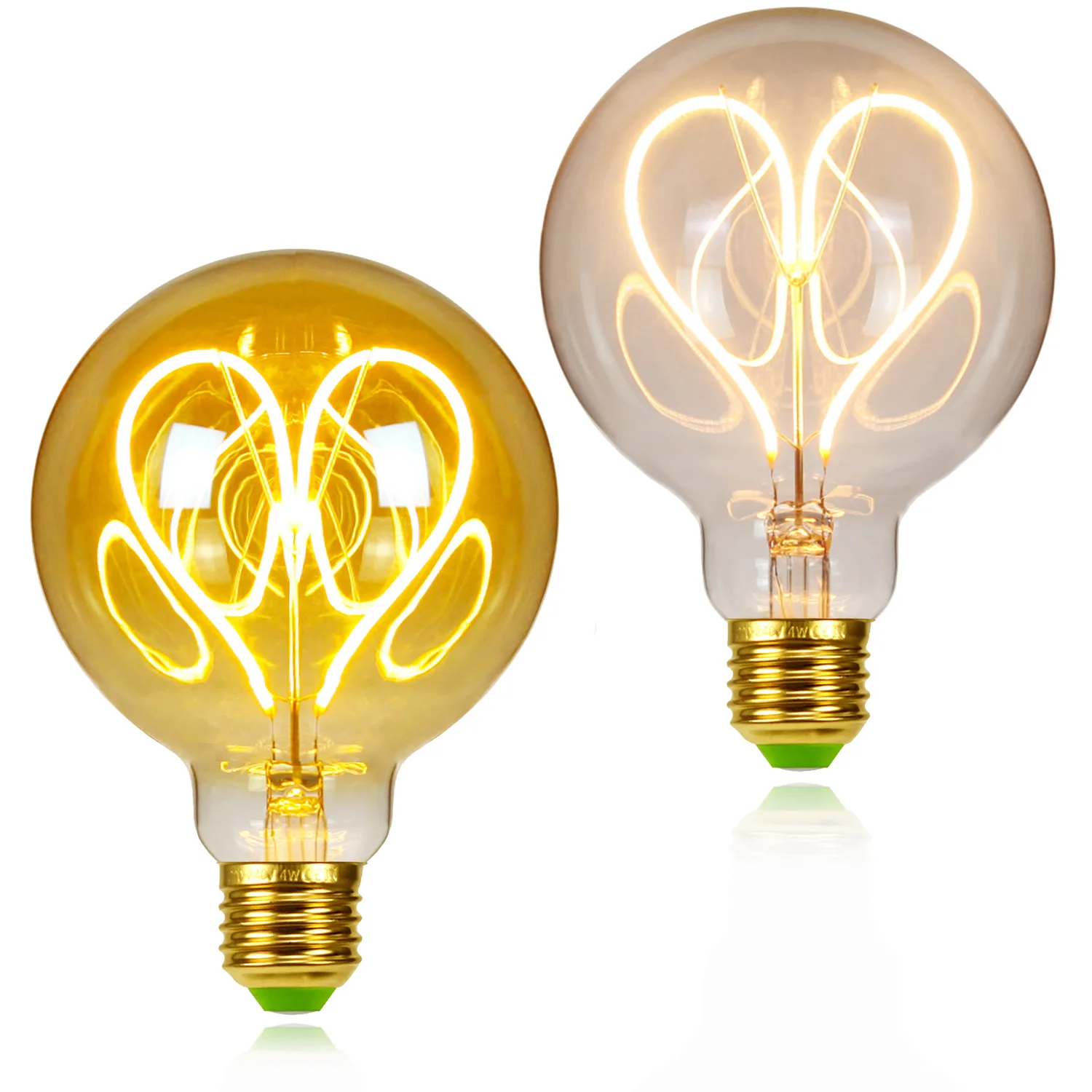 TIANFAN-Vintage-Edison-Led-Bulb-Big-Globe-G95-4W-Dimmable-Heart ...
