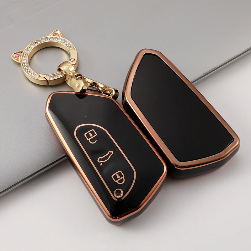Tpu Car Key Case Cover For Vw Volkswagen Golf 8 Mk8 Id.3 Id.4 Cupra ...