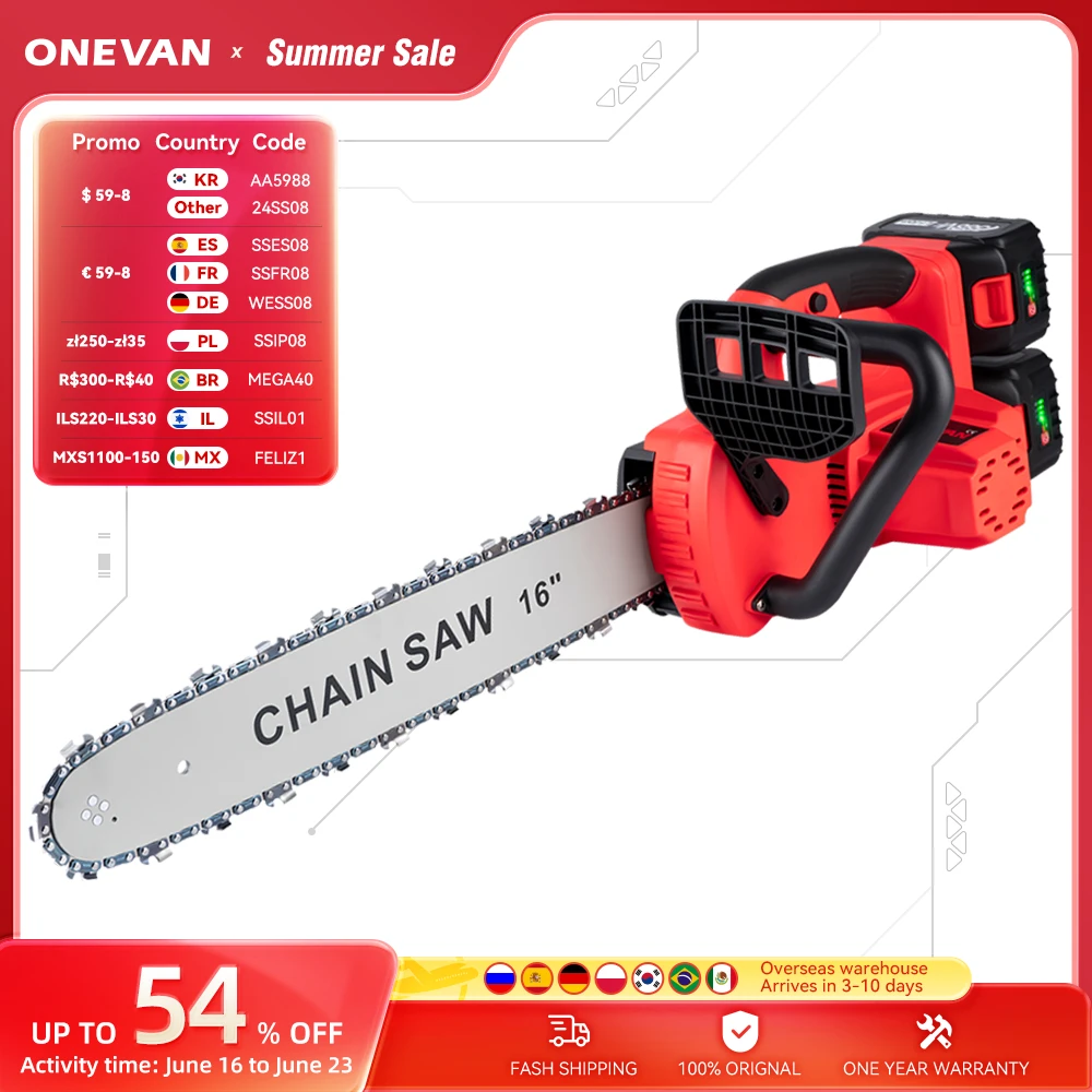 ONEVAN-7980W-Electric-Chain-Saw-16-Inch-Brushless-Motor-Electric ...