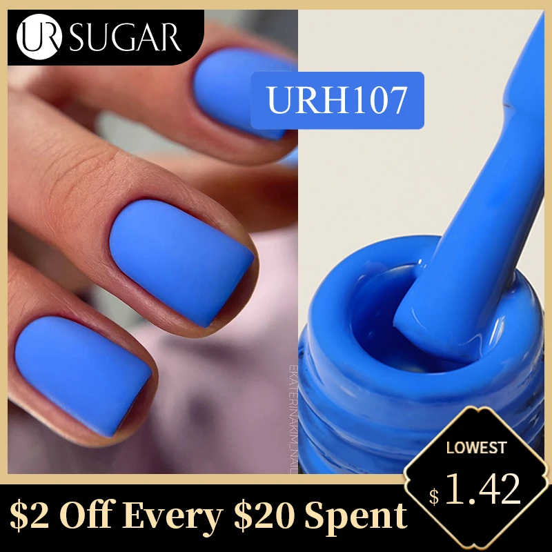 Ur Sugar Matte Klein Blue Gel Nail Polish 7ml Glass Bottle Autumn ...