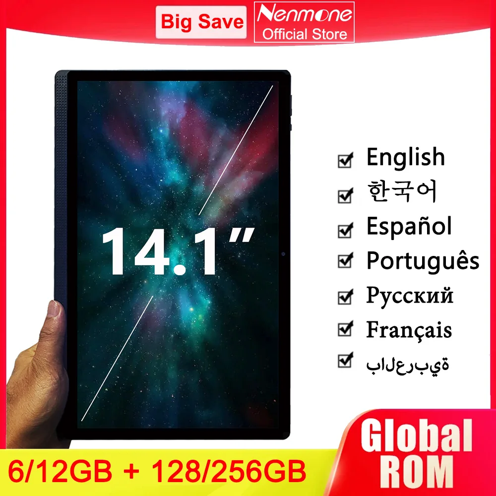 Global-Version-14-1-Inch-Tablet-PC-Big-Screen-1920x1080-IPS-Octa-Core ...