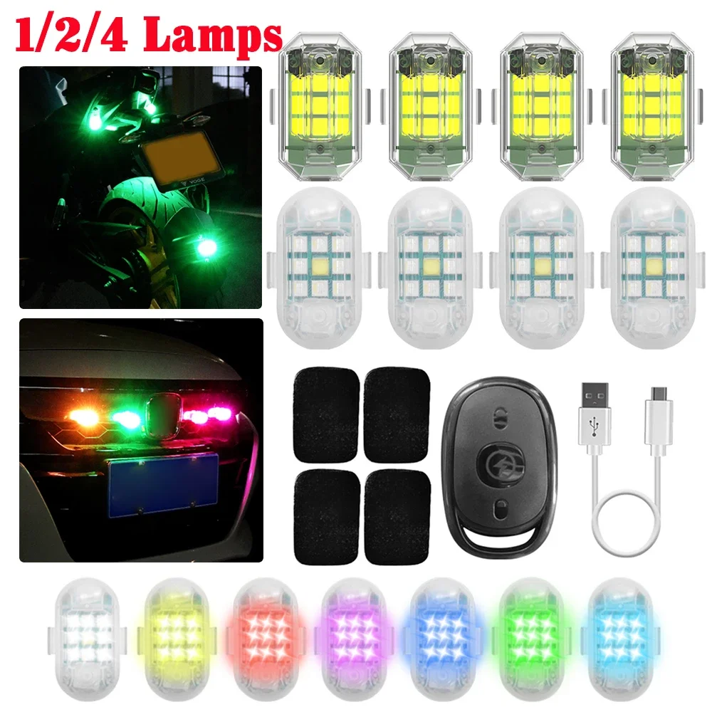 Wireless-LED-Strobe-Light-for-Motorcycle-Car-Bike-Scooter-Remote ...