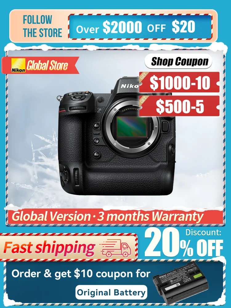 Nikon z9 flagship mirrorless 8k câmera suporte a linguagem completa ...