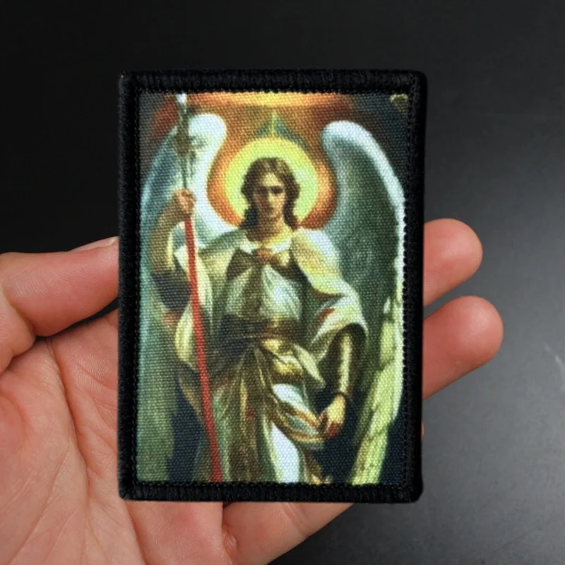 Archangel Michael Patch on Clothes Tactical Morale Badge Print Armband ...