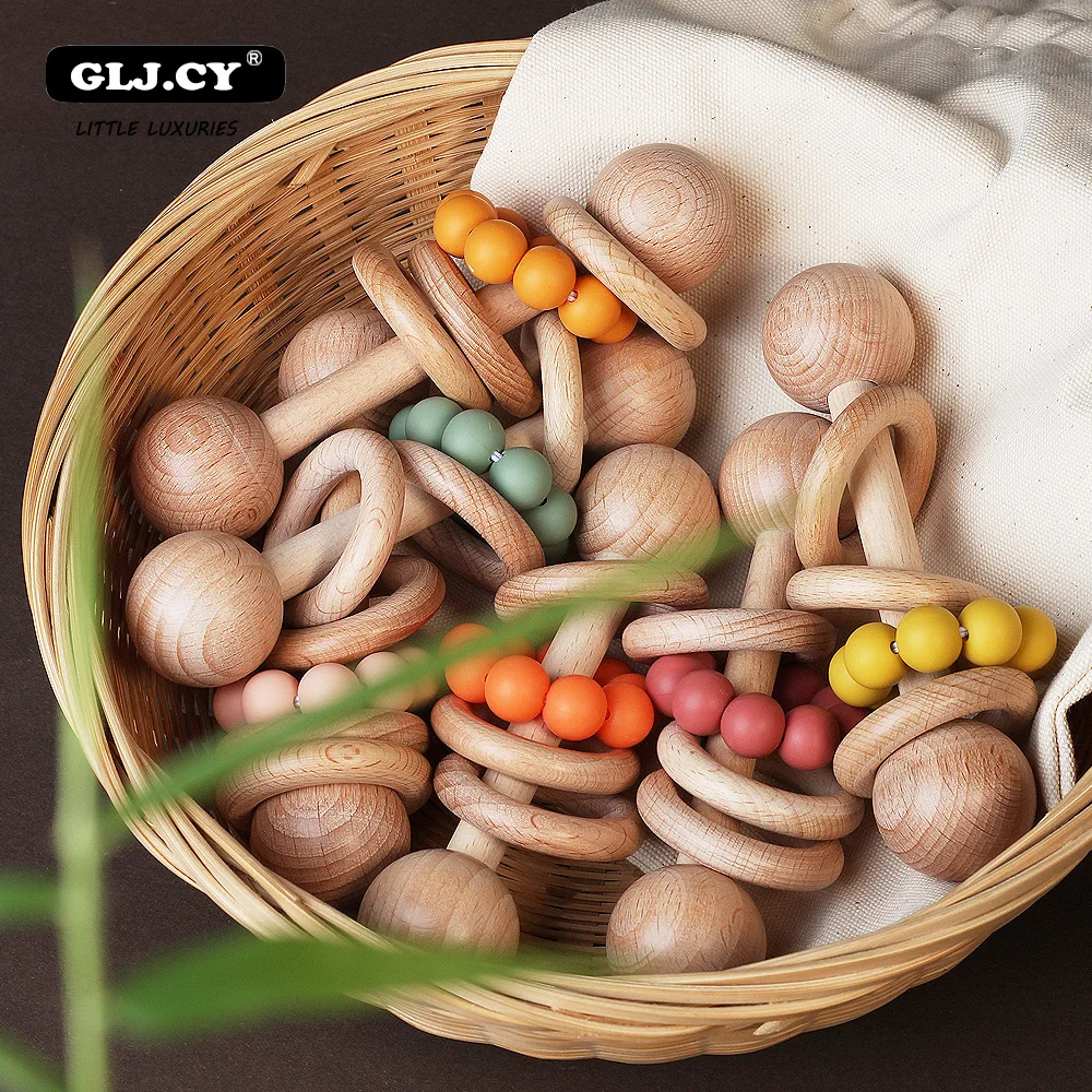 1pc-Baby-Toys-Beech-Wooden-Rattle-Hand-Bells-Toys-Of-Newbron-Montessori ...