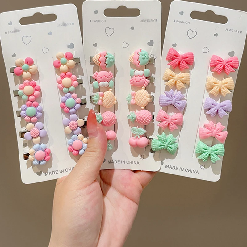 10Pcs-Children-s-Small-Acrylic-Hair-Clip-Girl-Cute-Summer-Baby-Mini ...