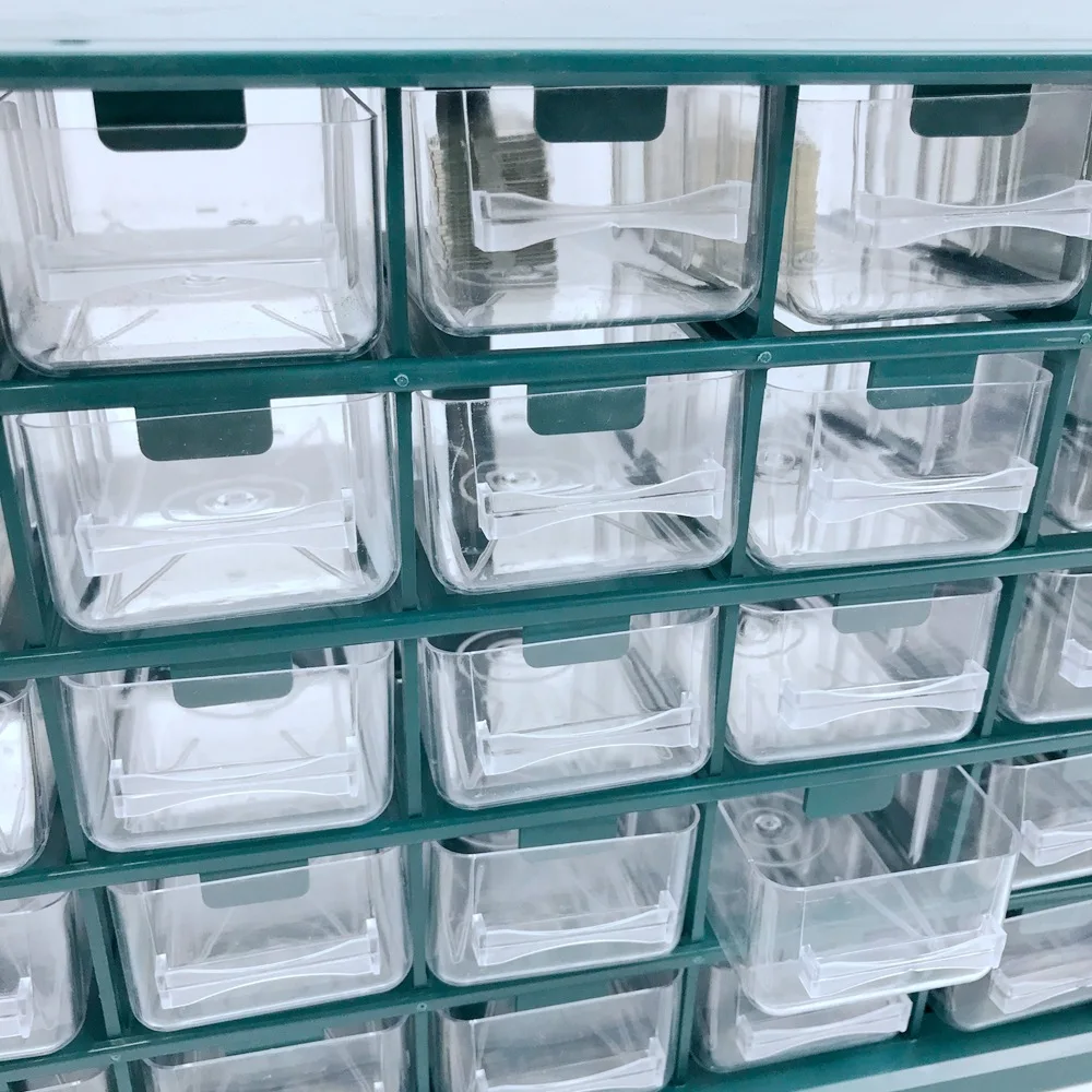Transparent-parts-box-detachable-tool-storage-cabinet-drawer-type ...