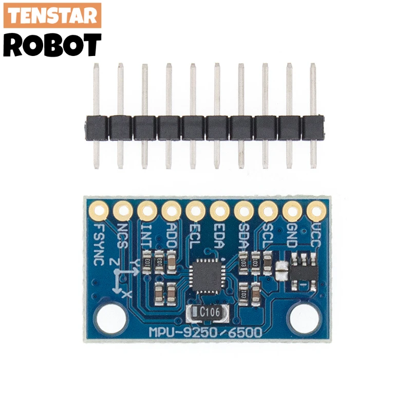 Mpu-9250 Gy-9250 9-axis Sensor Module I2c/spi Communications Thriaxis Gyroscope + Triaxial ...