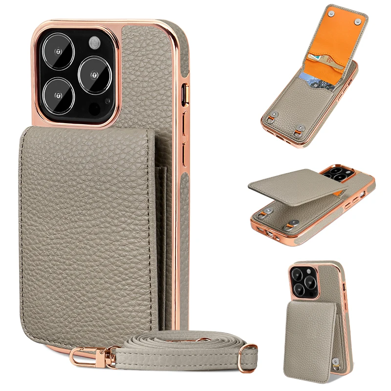 Vietao-Crossbody-Leather-Flip-Card-Holder-Phone-Case-Mobile-Cover-with ...