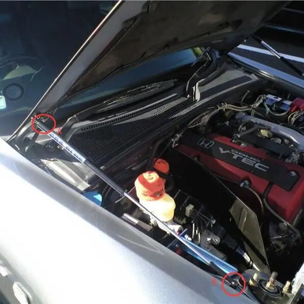 Bonnet Hood Struts for Honda S2000 AP1 1999 2003 Lift Supports Front Cover Modify Gas Damper ...