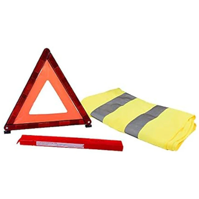 Roadside Safety Reflective Triangles NATGAI 3-Pack Emergency Warning ...