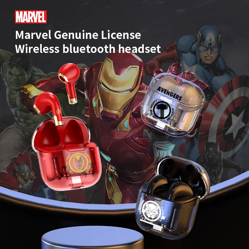 New-Disney-Marvel-Bluetooth-Headset-Gaming-Low-delay-Outdoor-running ...