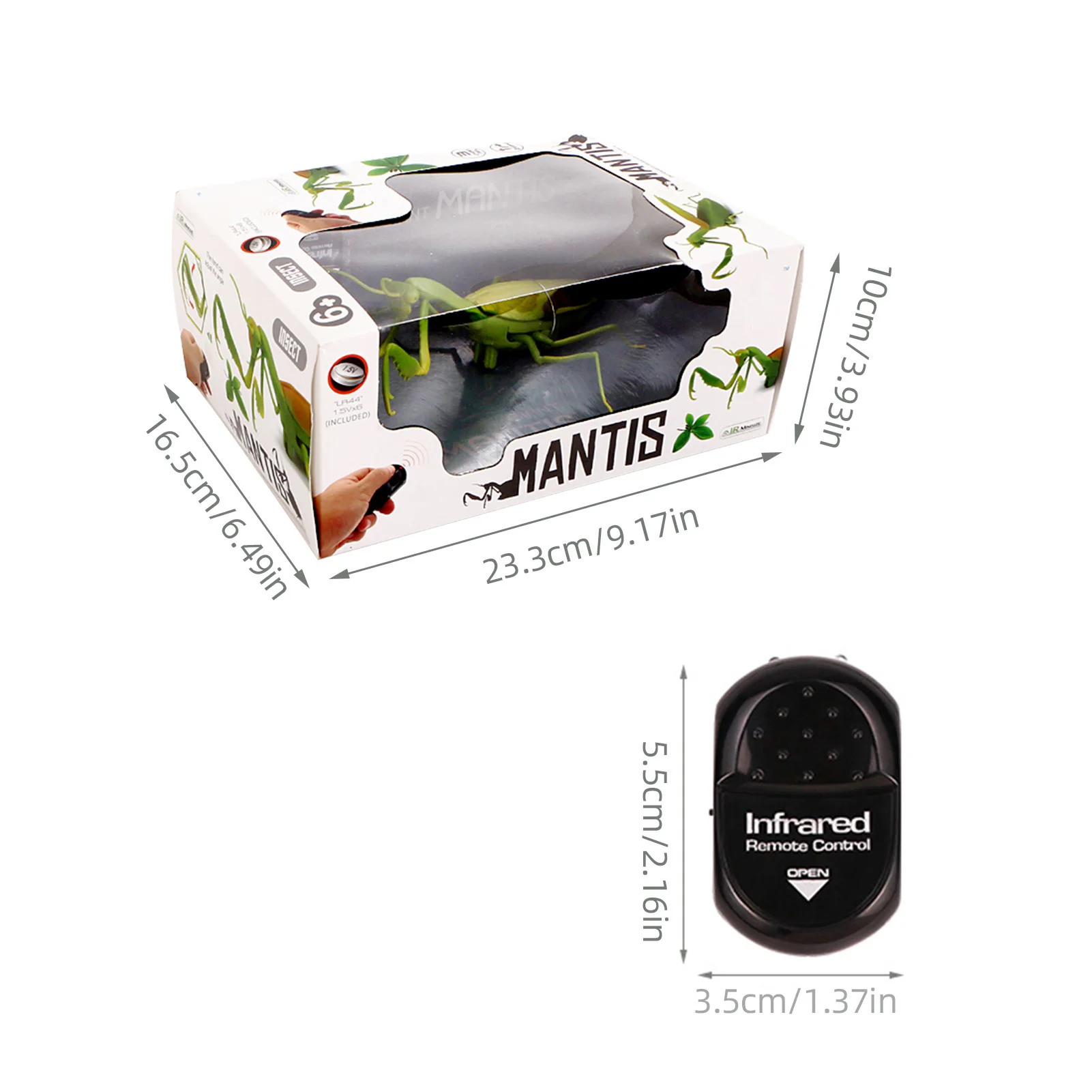 Espagne-Mini Mantis Réaliste à Infrarouge pour Enfant, Jouet Effrayant ...