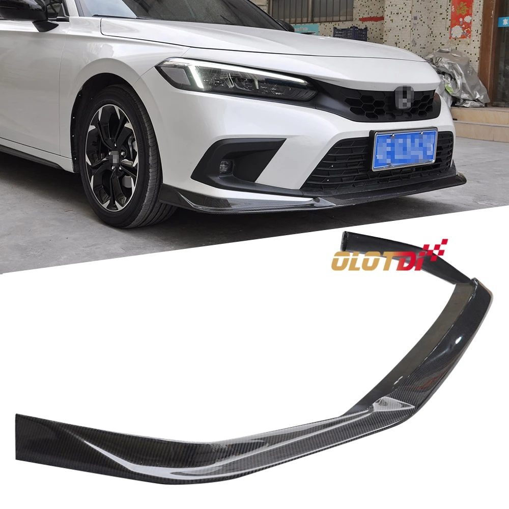 For-Honda-CIVIC-11TH-FL1-FL4-TYPE-R-Carbon-Fiber-Front-Spoiler-Splitter ...