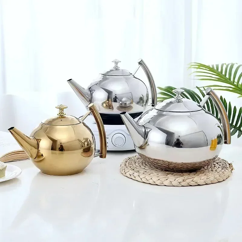Thickened-Stainless-Steel-1-2L-Teapot-Flower-Tea-Kettle-with-Strainer ...