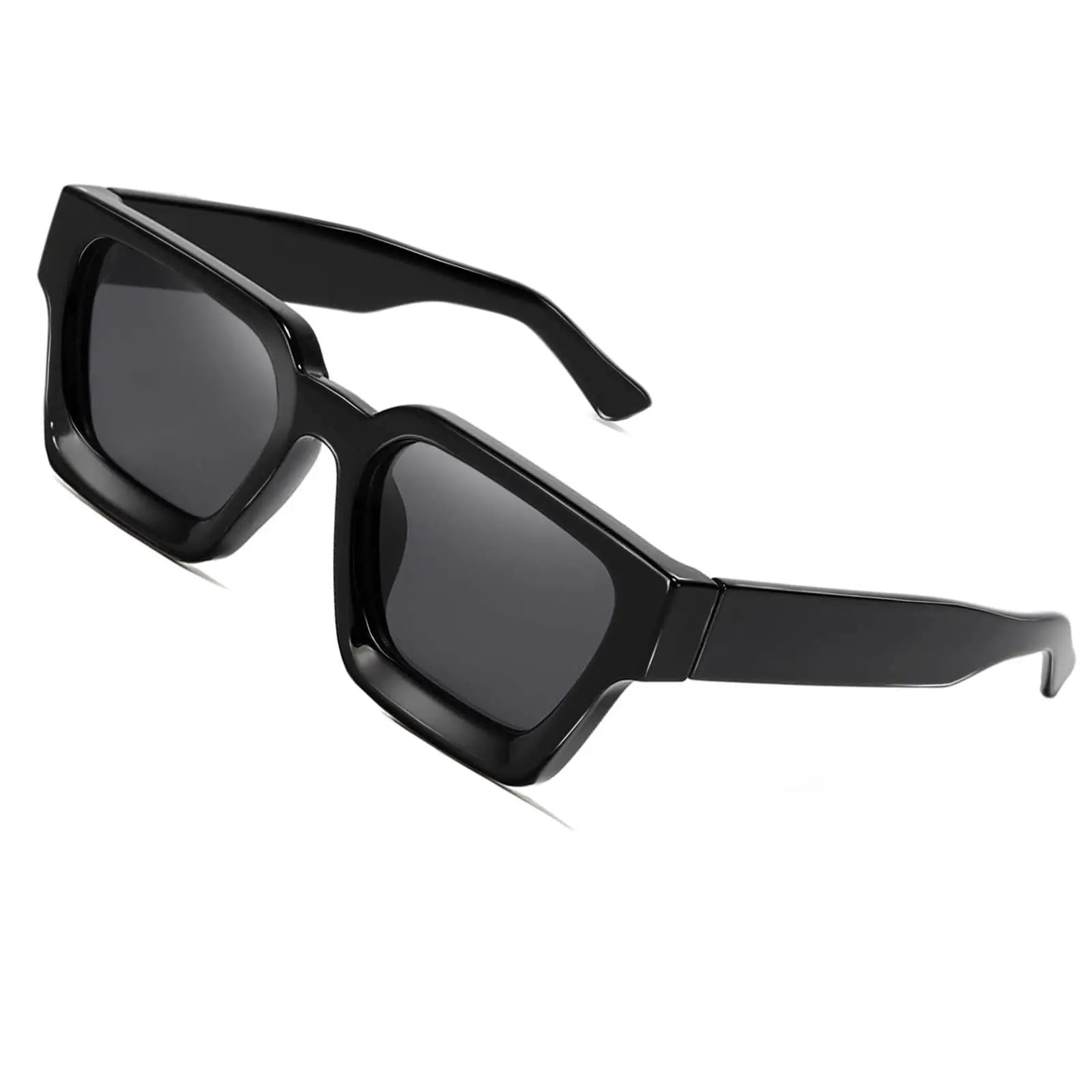 SHEEN-KELLY-Retro-Thick-Rectangle-Chunky-Sunglasses-Women-Men-Trendy ...