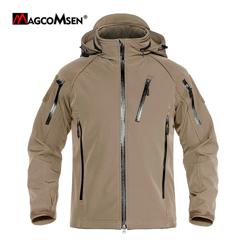 Magcomsen Military Airsoft Softshell Jacket Tactical Windproof ...