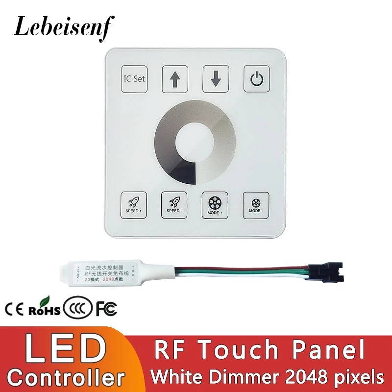 New Mini Led Magic Single Color Dimmer Controller Dc12-24 With Rf ...