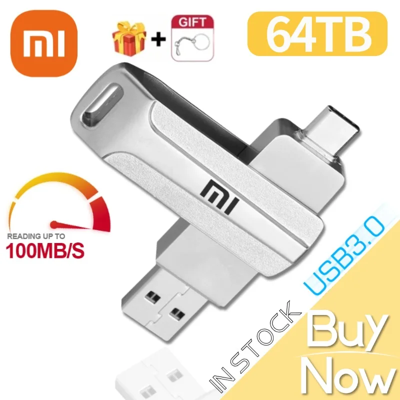 100-Original-Xiaomi-64TB-USB-Flash-Drive-Metal-Pendrive-32TB-USB3-0 ...