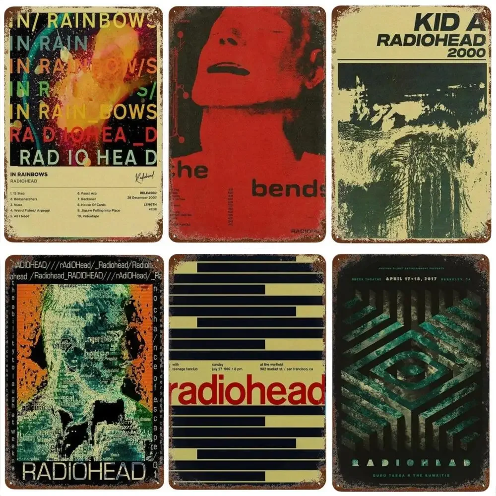 Rock-Band-Radiohead-Music-Art-Poster-Retro-Metal-Tin-Sign-Vintage ...