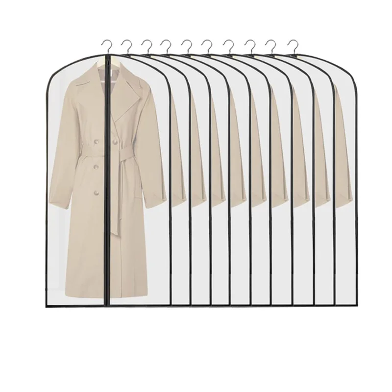 Cubierta-antipolvo-para-ropa-percha-transparente-con-cremallera ...