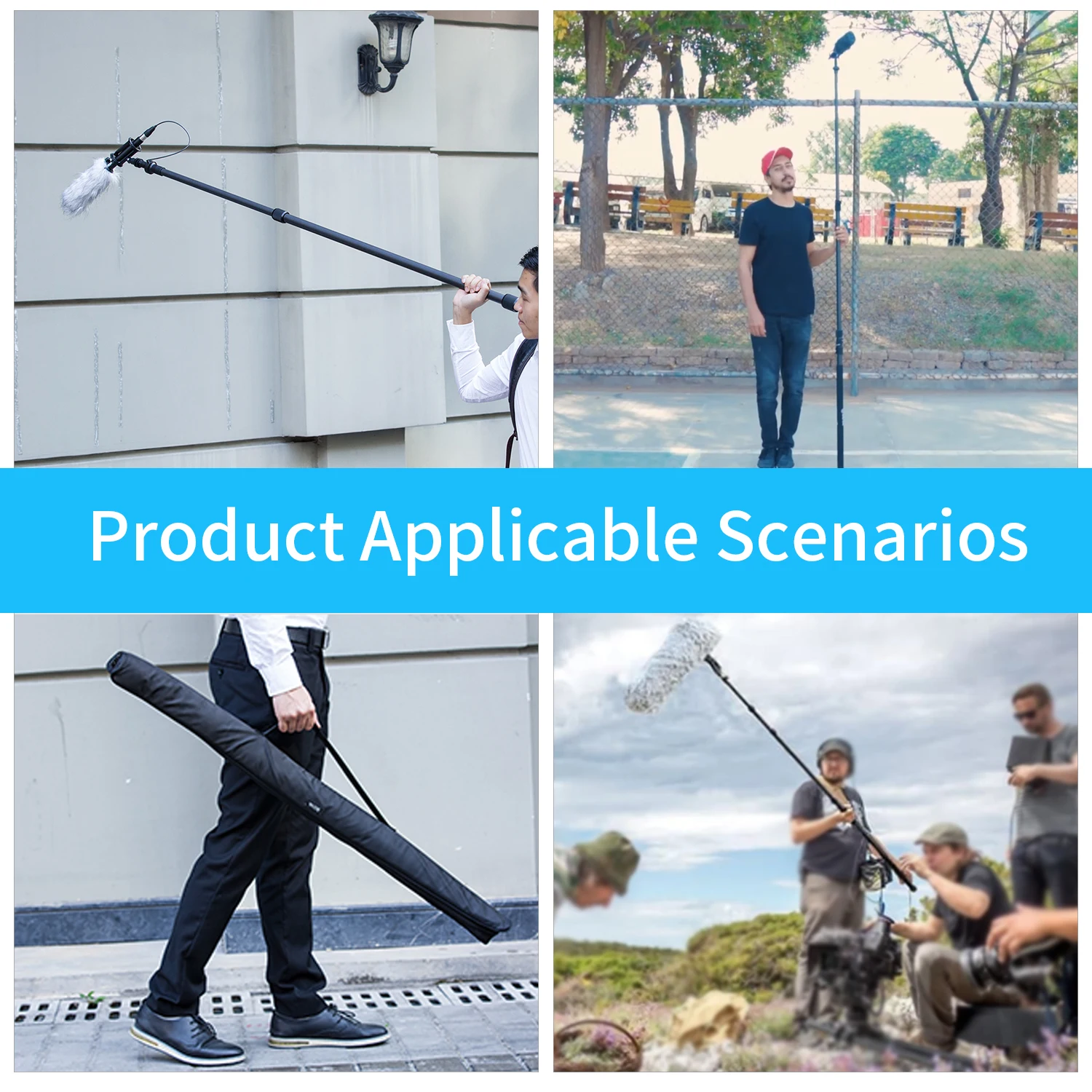 Shotgun Microphone Boom Pole