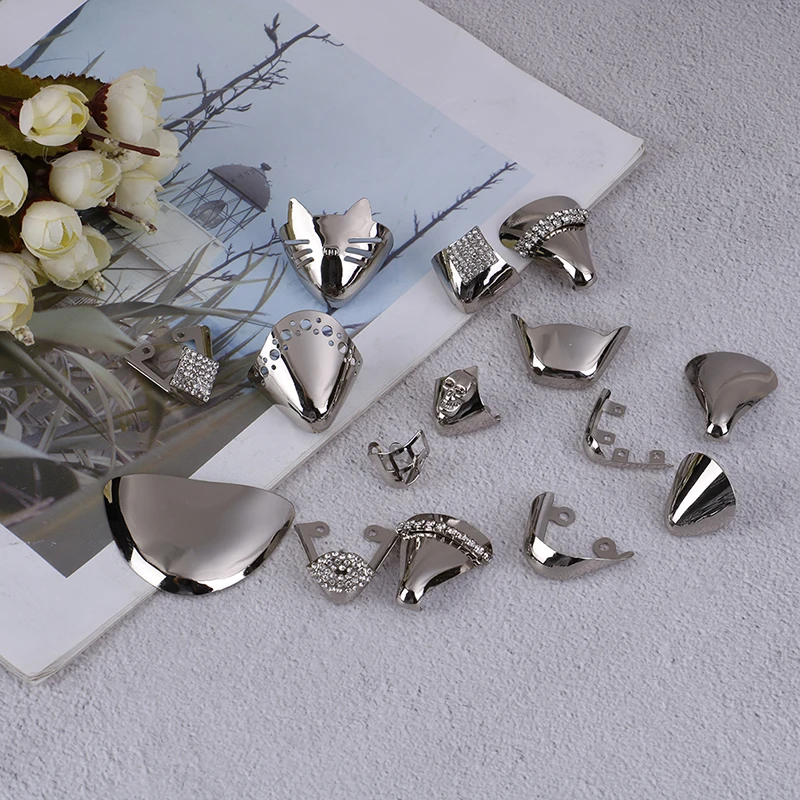 Silver-Color-Metal-Shoes-Toe-Protection-High-Heels-Shoe-Broken-Repair ...