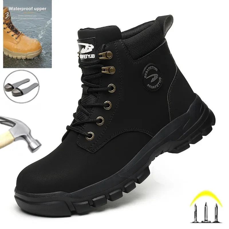 Waterproof-Work-Safety-Boots-Men-Leather-Boots-Indestructible-Male-Work ...